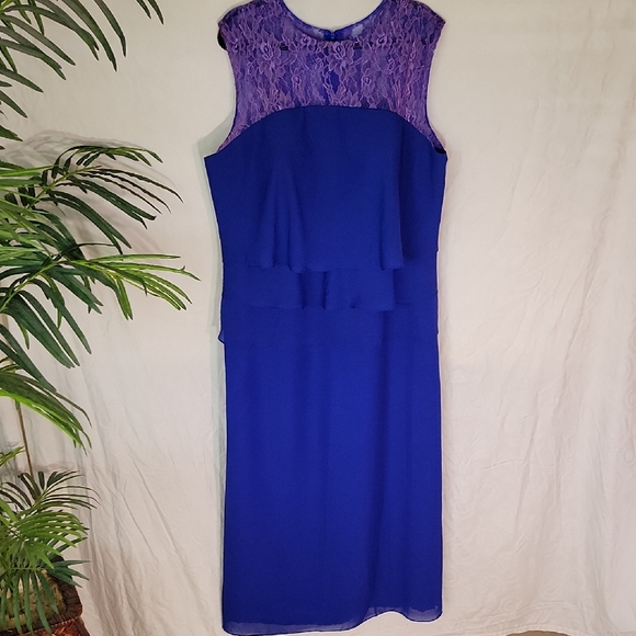 Dresses | Nwt Elegant Blue Lace Womens Dress | Poshmark